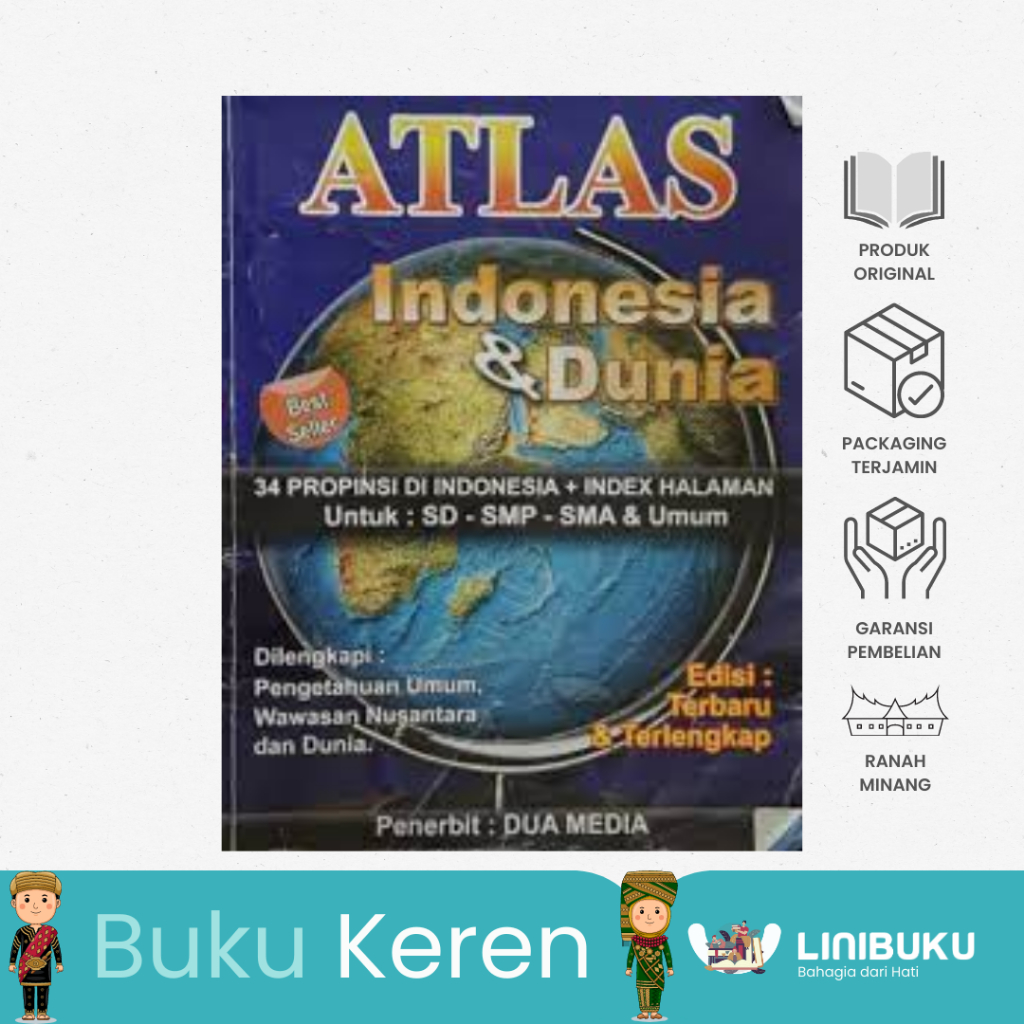 Jual Buku ATLAS INDO DAN DUNIA 38 PROVINSI FULL COLOUR - BUKU SEKOLAH ...