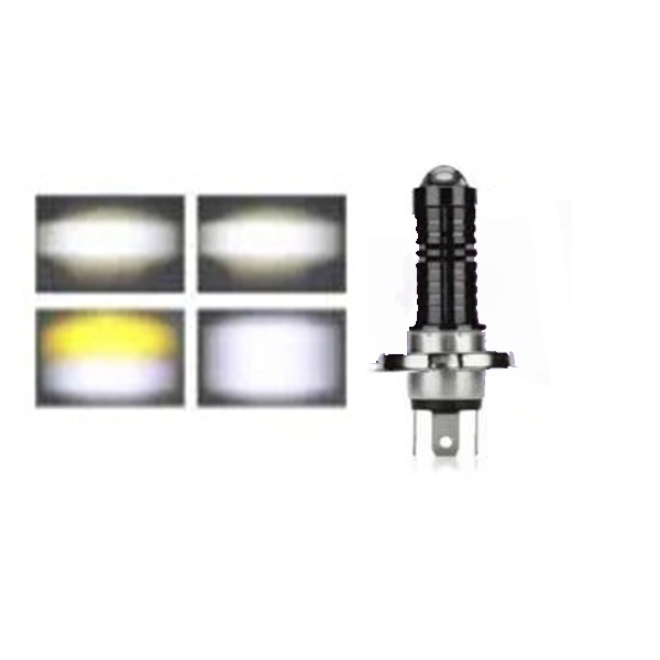 Jual Lampu LED Laser D2 Socket H4 2 Warna Putih Kuning Motor Mobil 12V ...