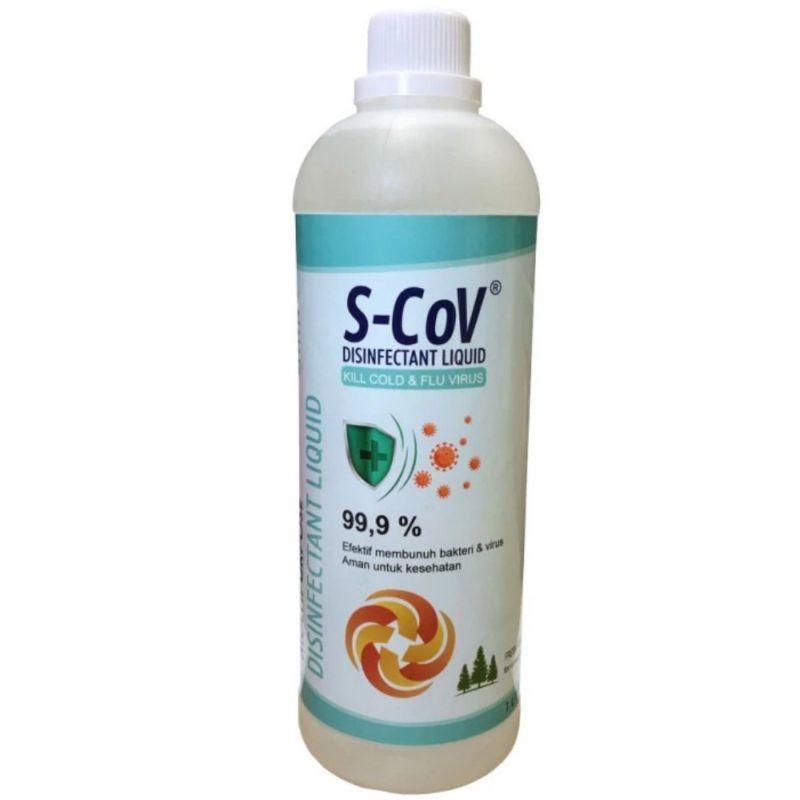 Jual HARGA PROMO S-Cov Disinfectant Liquid 1 Liter Cairan Fogging Fresh ...