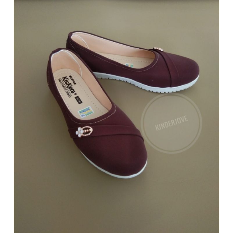Jual Sepatu Kickers Wanita Slip On/Sepatu Flat wanita HS01 | Shopee ...