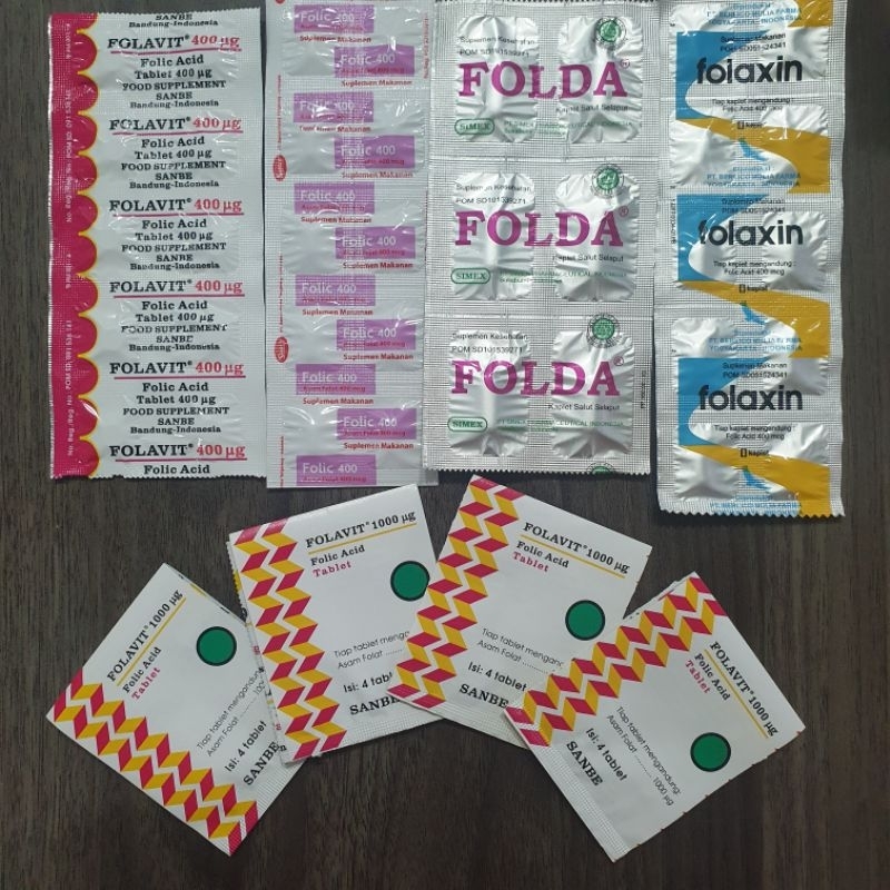 Jual Suplemen ASAM FOLAT Untuk Promil & Ibu Hamil /FOLAVIT/FOLAXIN ...