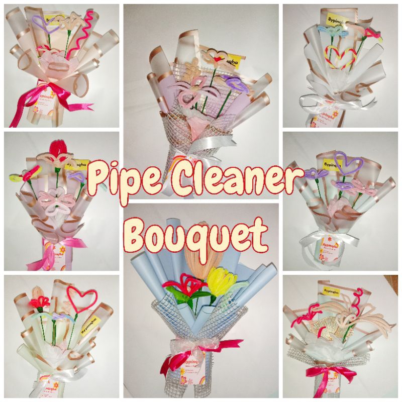 Jual [bypinqha] Pipe Cleaner Bouquet / Buket Kawat Bulu / Buket Bunga ...