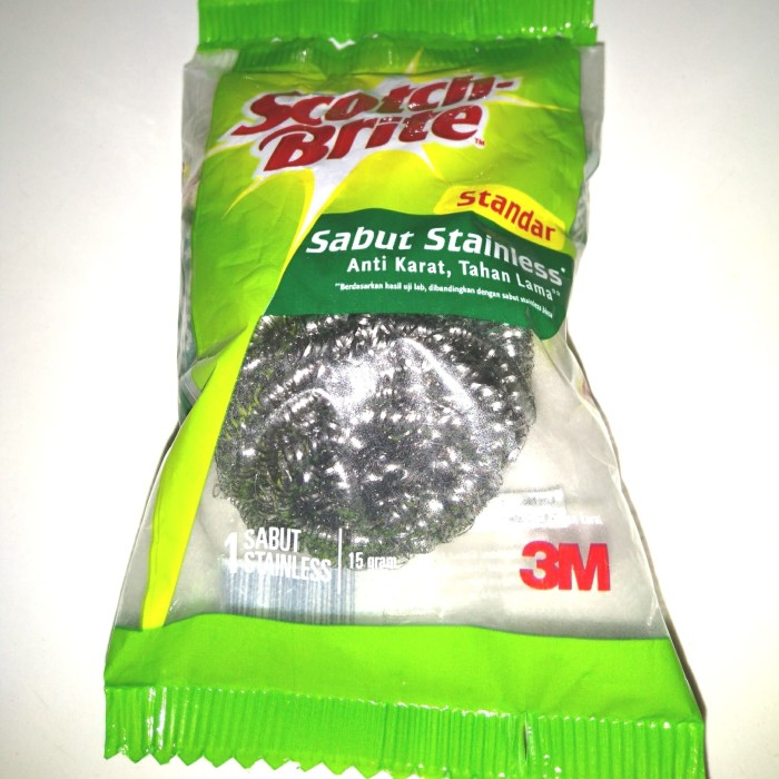 Jual Sabut Cuci Alat Masak Stainless 3M Scotch-Brite - 15 gr (Kemasan ...