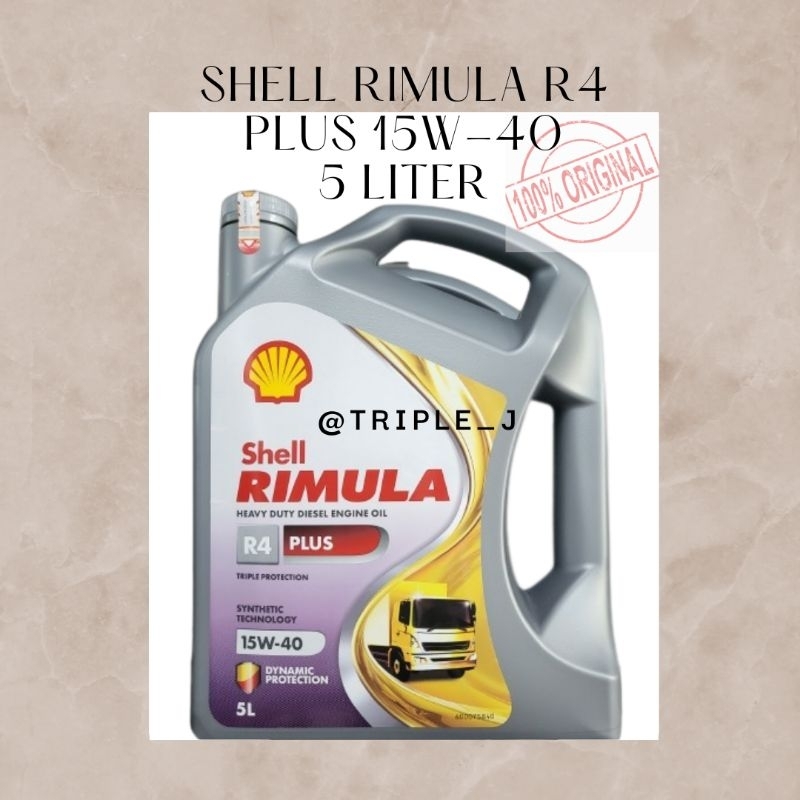 Jual Shell Rimula R4X/Plus 15w-40 5 Liter Oli Mesin Diesel Original ...