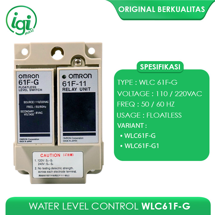 Jual WATER LEVEL CONTROL WLC 61F-G1 AP 1 TANK OMRON | Shopee Indonesia