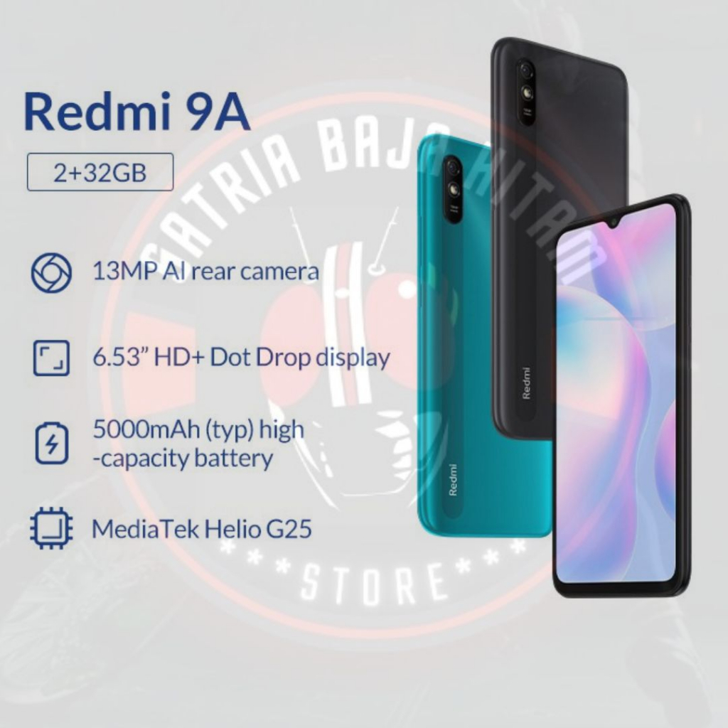 Jual XIAOMI REDMI 9A RAM 2GB ROM 32GB GARANSI RESMI | Shopee Indonesia