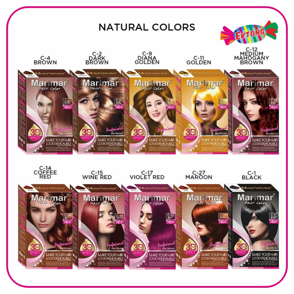 Jual MARIMAR HAIR COLOR 3D COLOR EFFECT | Shopee Indonesia