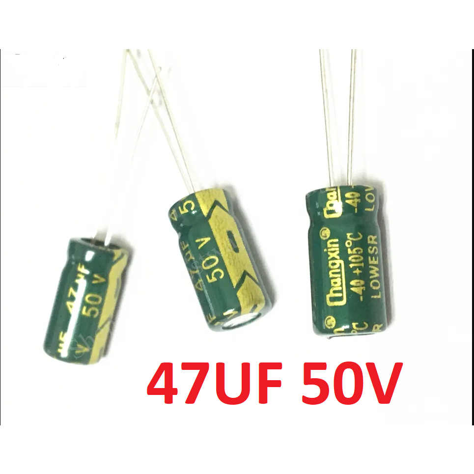 Jual Kapasitor Capacitor ELCO Polar 47uf 50v 47uf 50 V 47 mikro 50 volt ...