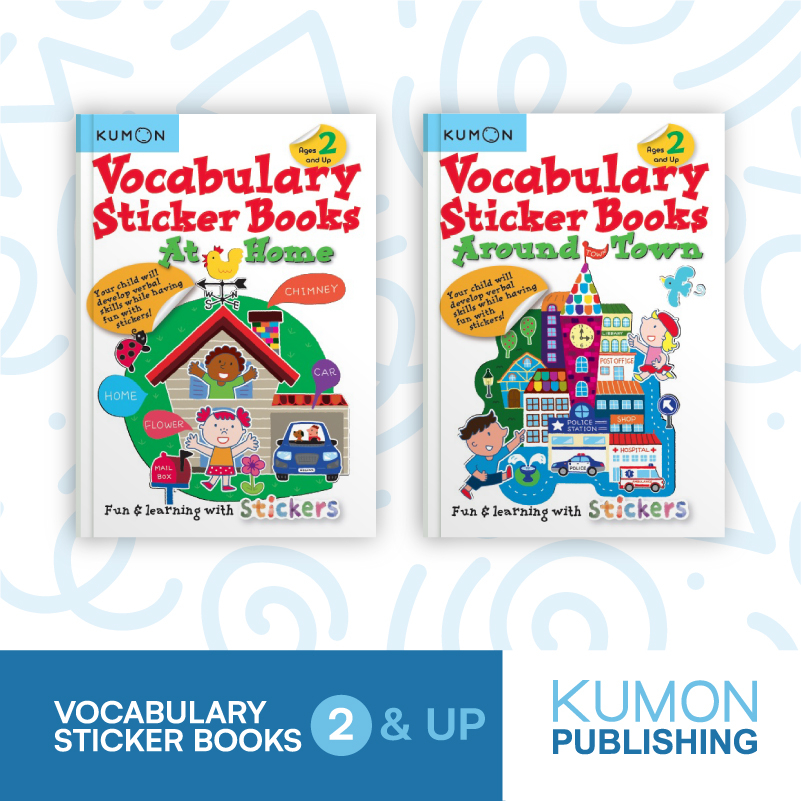 Jual KUMON - Vocabulary Sticker Books (2 and up) | Shopee Indonesia
