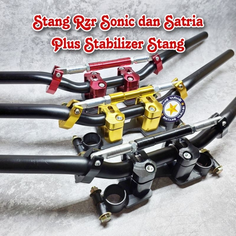 Jual Breket Dudukan Raiser Stang Stir Sonic dan Satria Plus Stabilizer ...