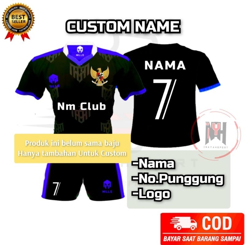 Jual Custom Name,Sablon Nama,Nomor Punggung dan Logo(Harga Belom ...