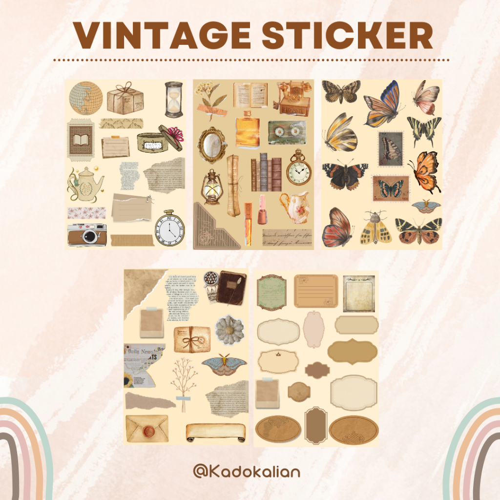 Jual STICKER VINTAGE AESTHETIC MOMO THANK YOU PANTONE LABEL | TUMBLR ...