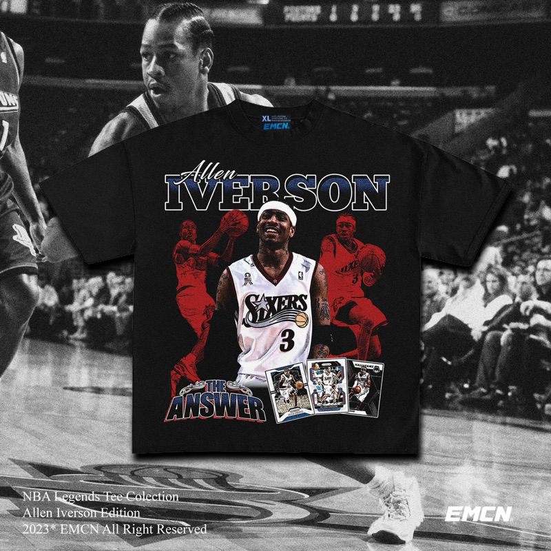 Jual Oversized Tee A Iverson Legends the Answer | Shopee Indonesia