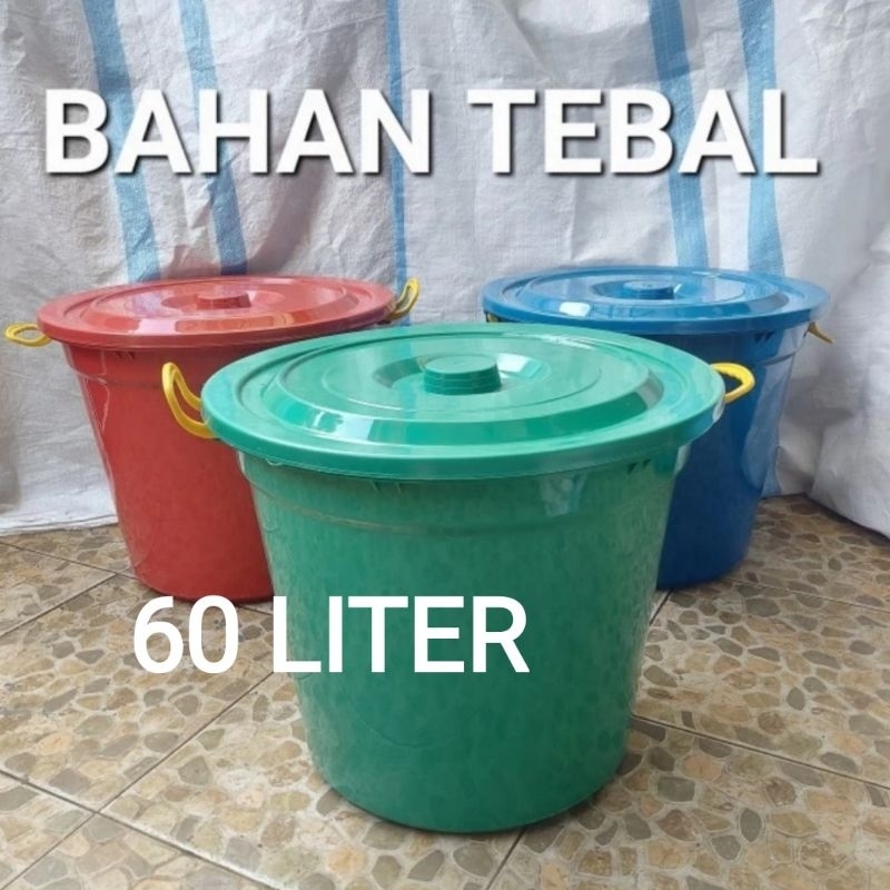 Jual Ember plastik 60 Liter/tong air plastik tebal | Shopee Indonesia