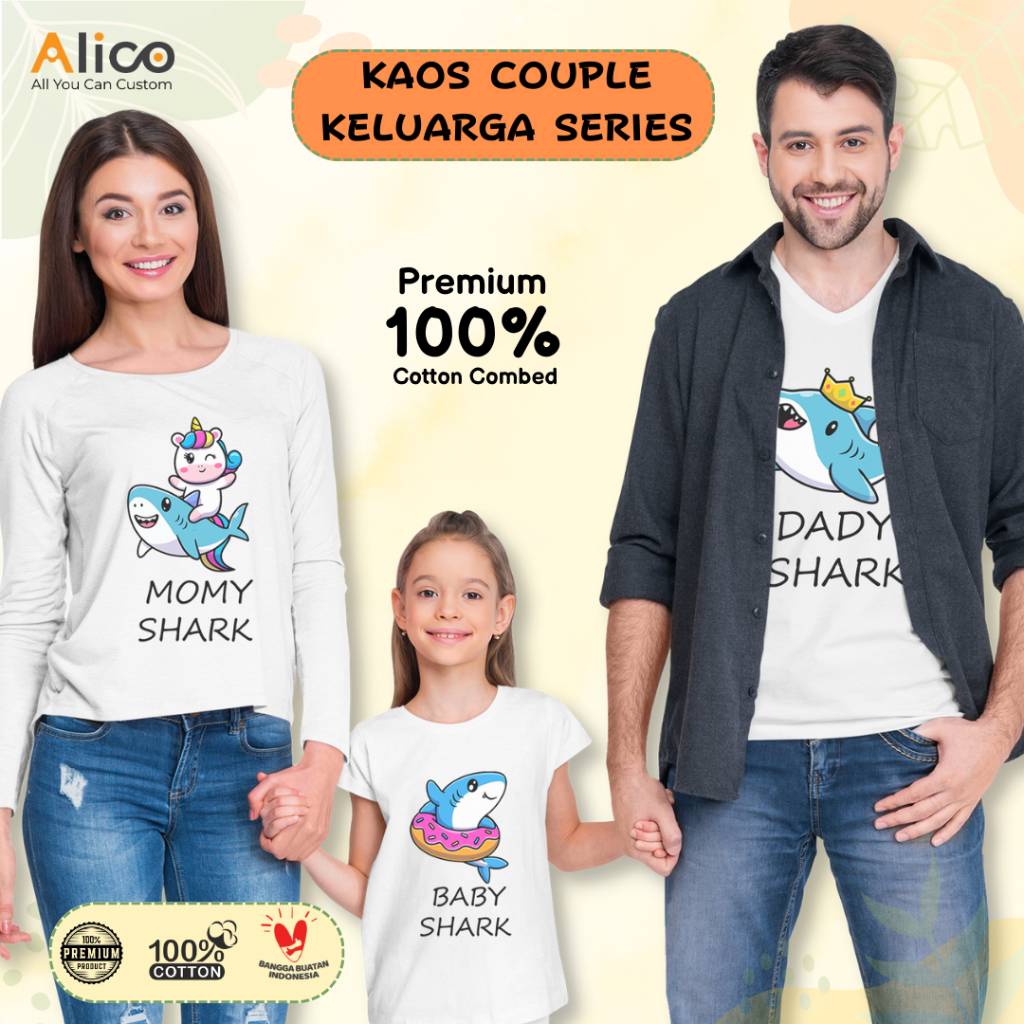 Jual Alico Kaos Couple Keluarga Series | Shopee Indonesia