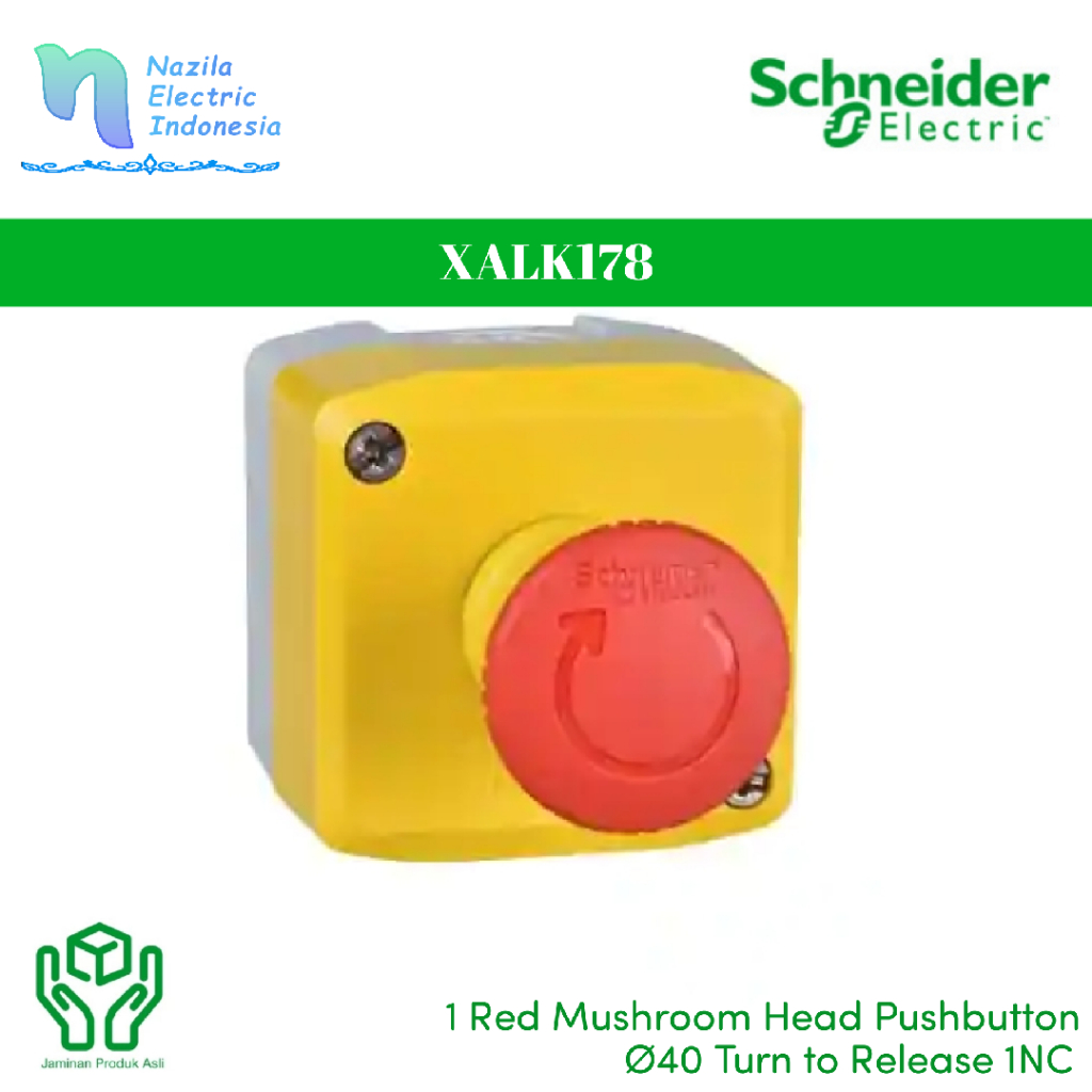 Jual Schneider XALK 178 / XALK178 Control System Emergency Stop NC ...
