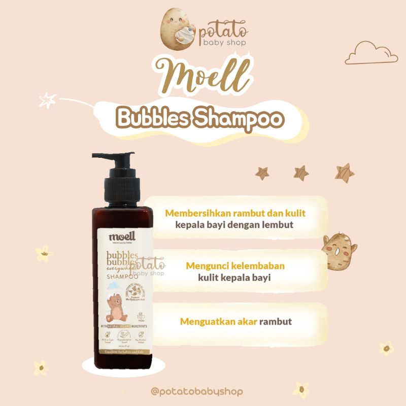 Jual Moell Bubbles Bubbles Everywhere Shampoo - Perawatan Rambut Bayi ...
