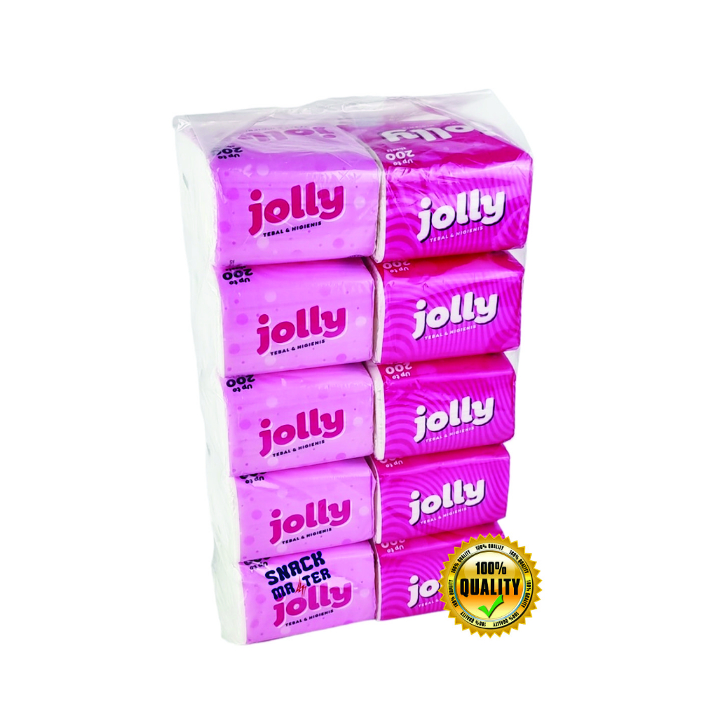 Jual Tisu Tissue JOLLY POP up 2 Ply isi 200 Sheet | Tisu JOLLY Facial ...