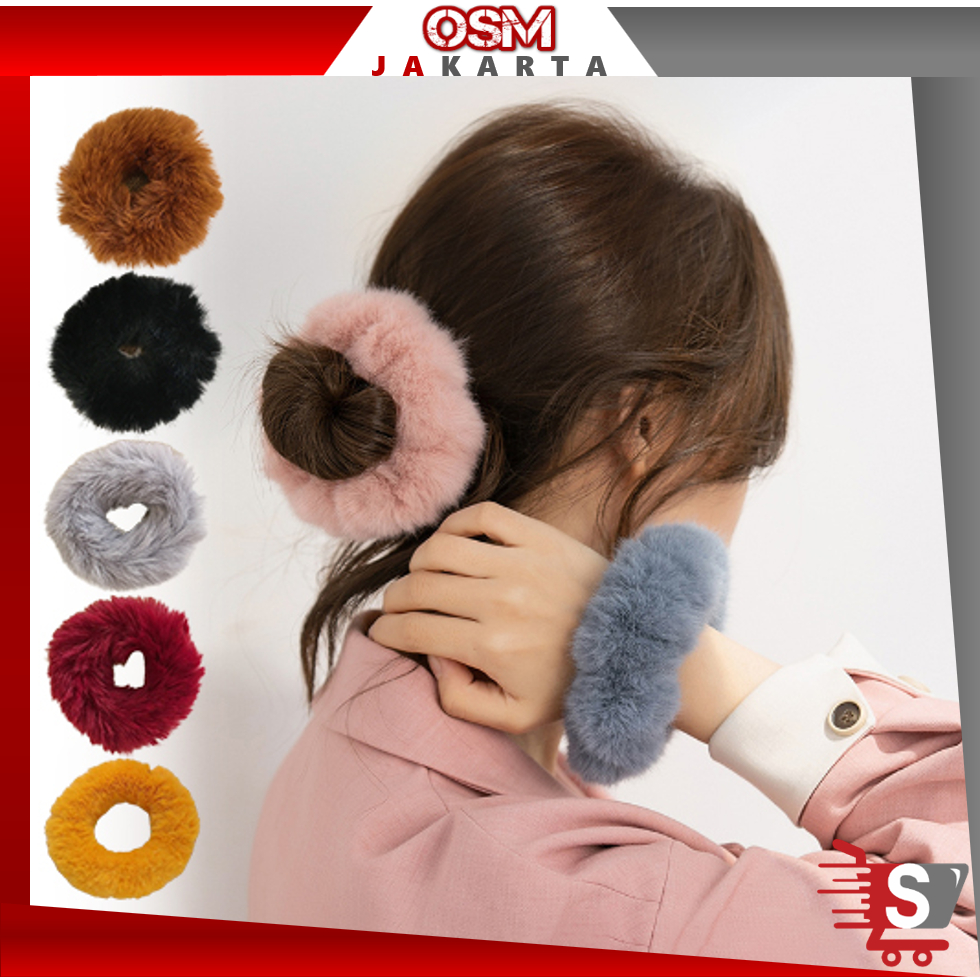 Jual OSM JKT F5839 Ikat Rambut Wanita Perempuan Anak & Dewasa Bulu ...