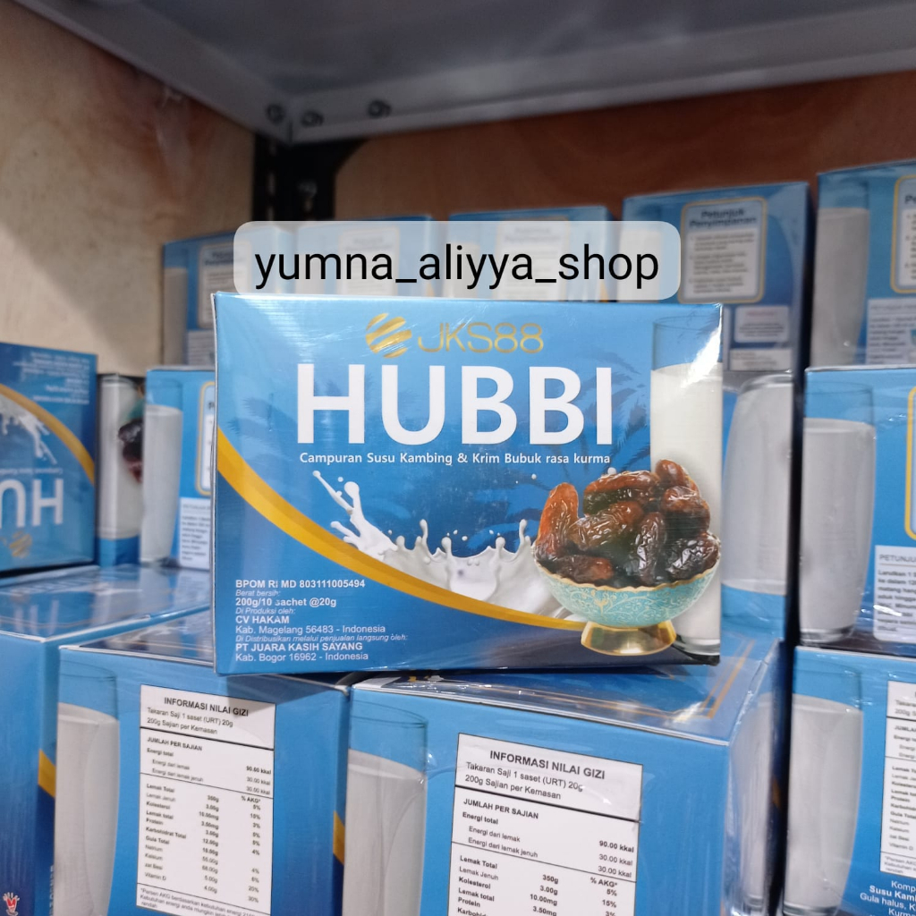 Jual SUSU HUBBI JKS88 / BUBBI MILK RASA KURMA 1 BOX ISI 10 SACHET ...
