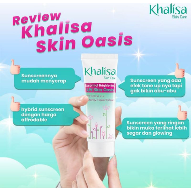 Jual Khalisa Essential Brightening UV Skin Oasis 40g | Shopee Indonesia