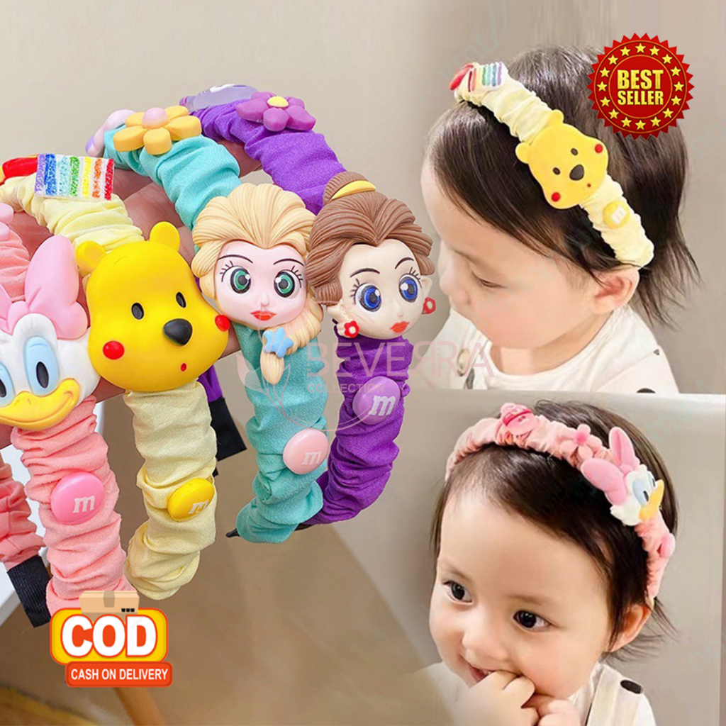 Jual Bando Anak Perempuan Korea Karakter Kartun Lucu Bandana Headband ...