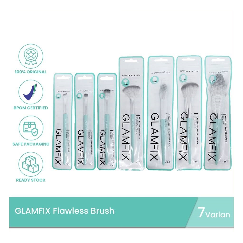 Jual GLAMFIX Flawless Brush Highlighter | Fan | Contour | Powder ...