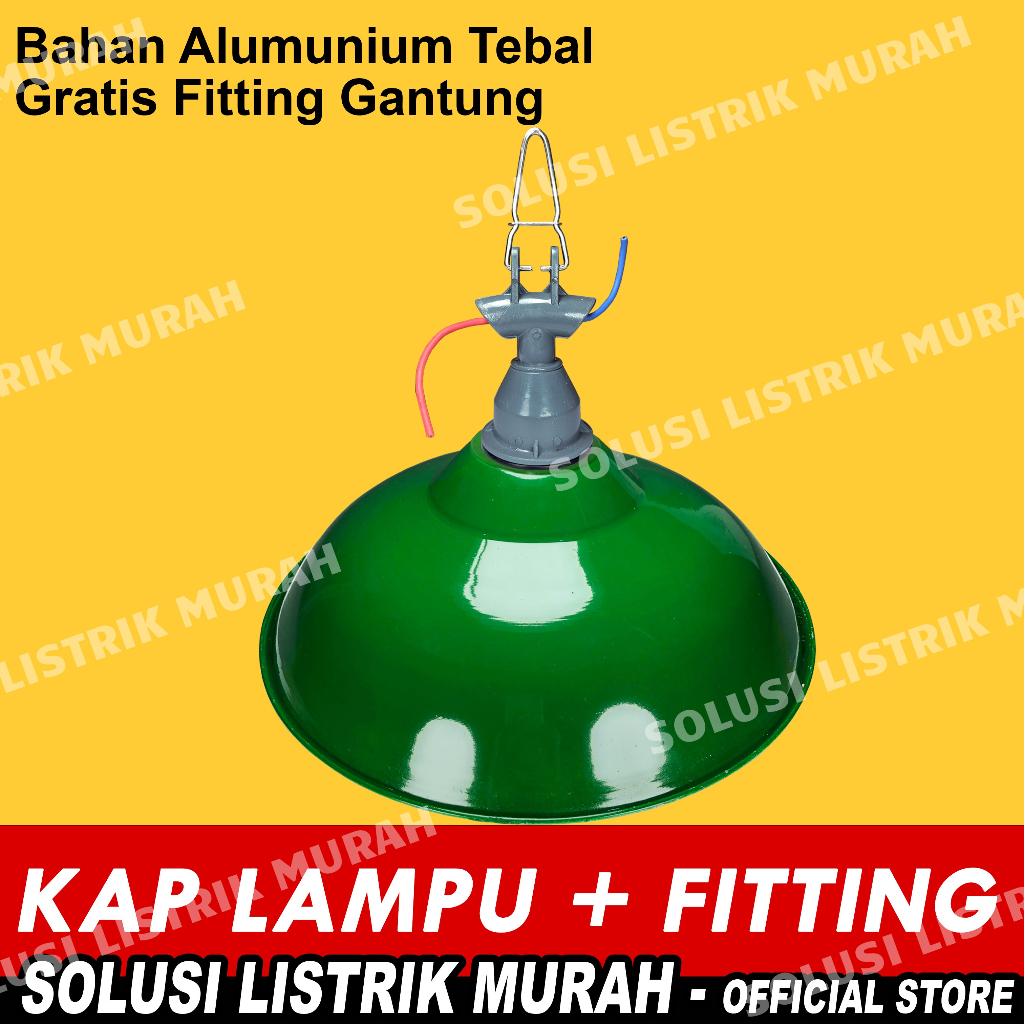 Jual Kap Besar Lampu Jalan satu set Fitting Gantung WD E-27 Kap Lampu Gantung Jumbo plus Fitting ...