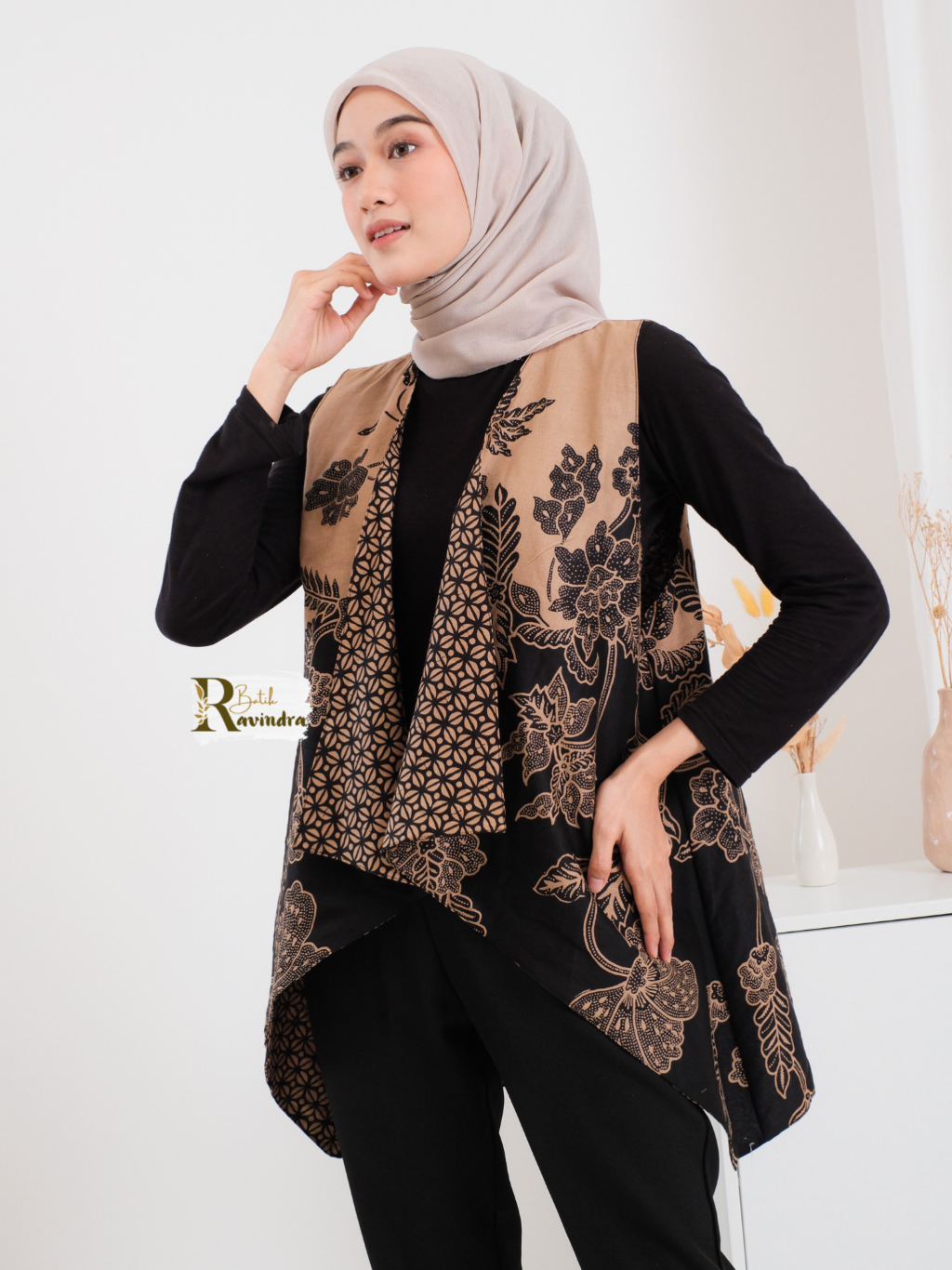 Jual Outer Batik Rompi Batik Bolak Balik Dua Motif | Shopee Indonesia