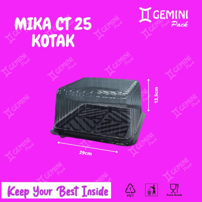 Jual 10pcs - Mika tart CT 25 Kotak Per Pack / Tumpeng mika 25 cm/ Cake ...