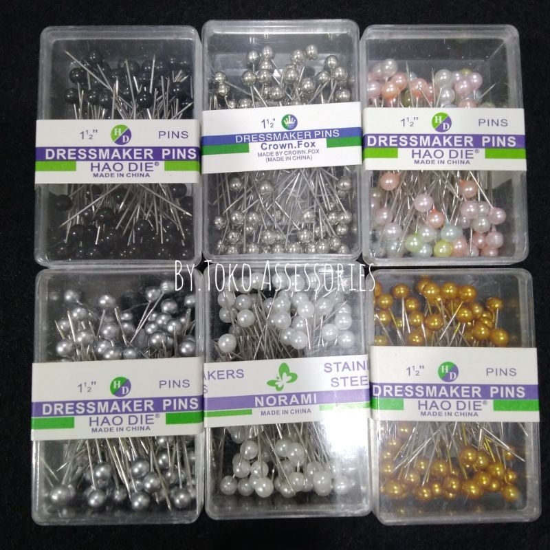 Jual jarum pentul | jarum pentul hijab | dressmaker pins | pin hijab ...