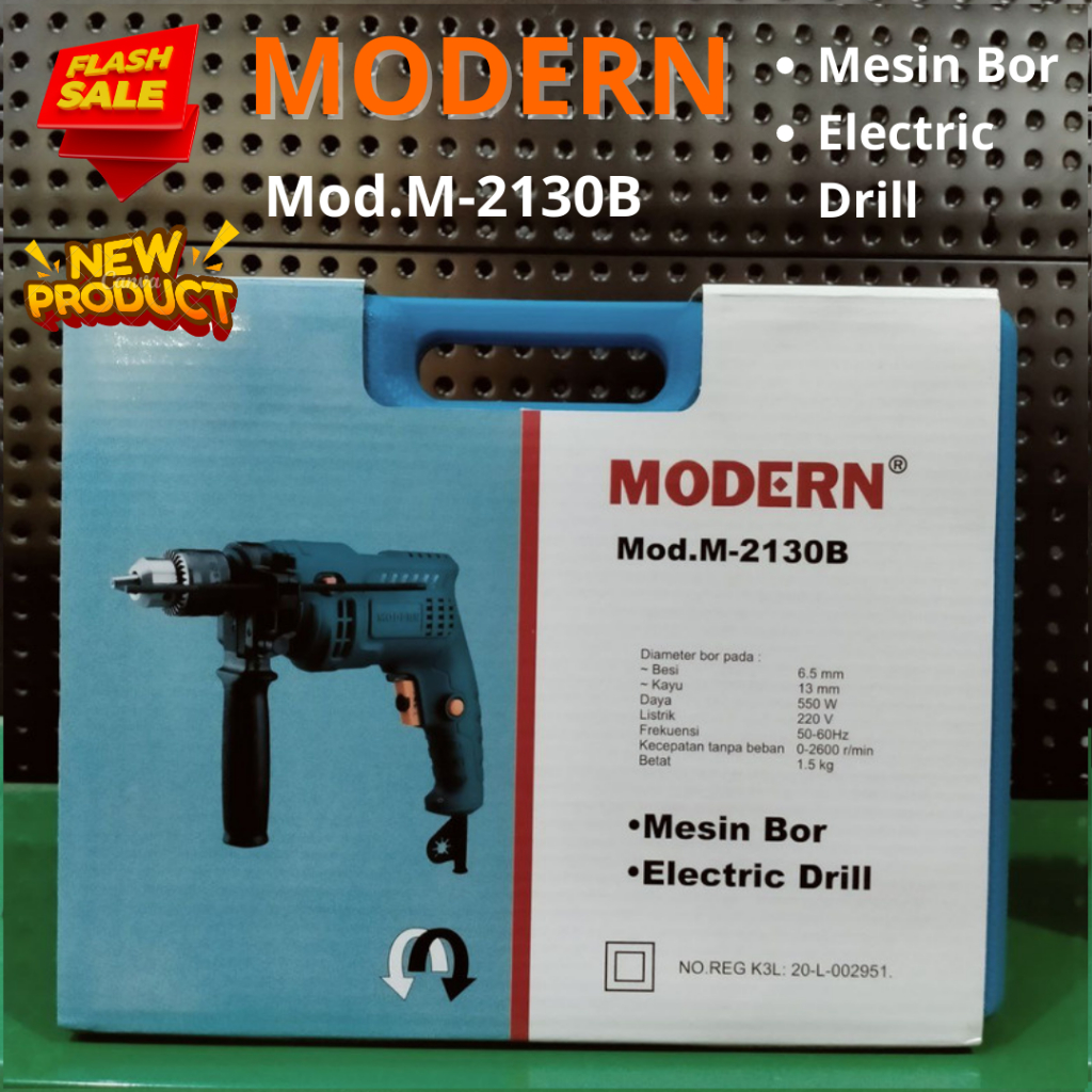 Jual Mesin bor / mesin bor kayu / besi / electric drill Modern M-2130B ...