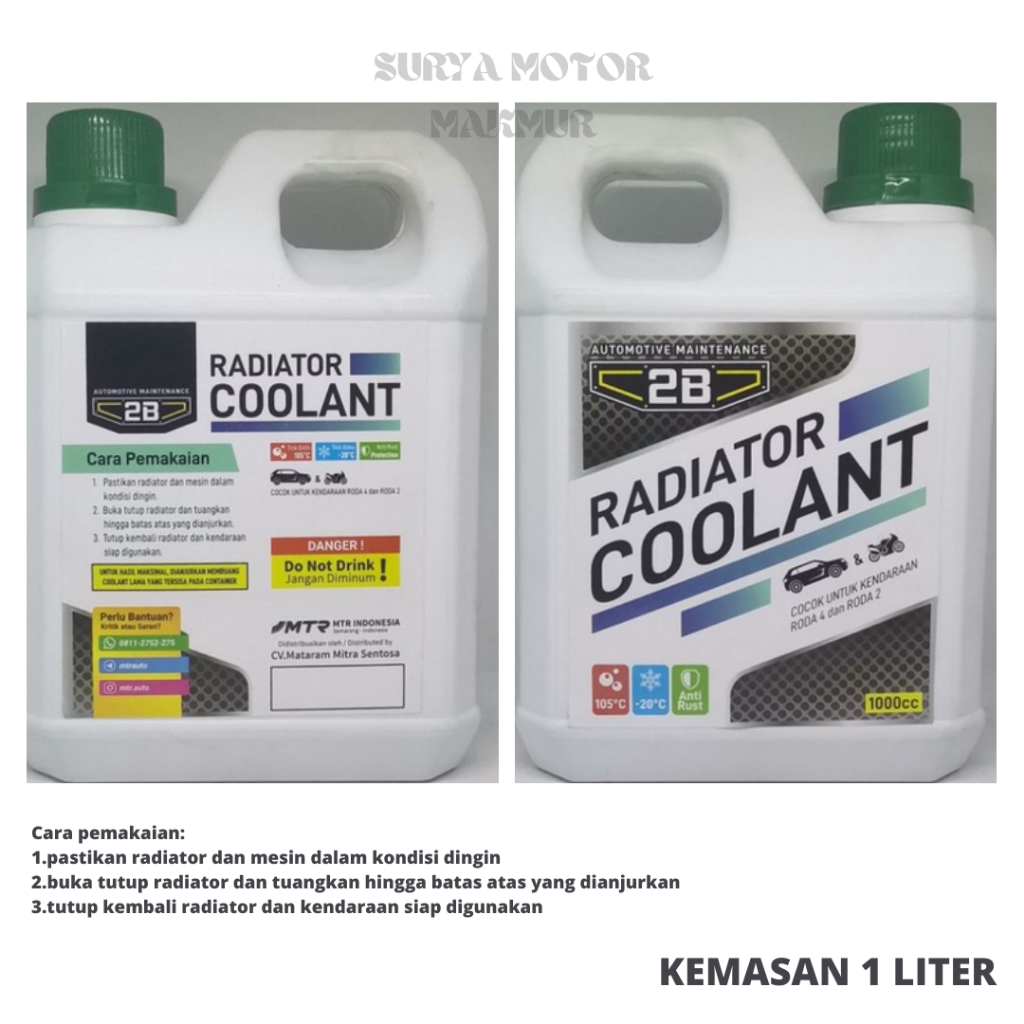 Jual Air Radiator 2B pendingin mesin | Shopee Indonesia