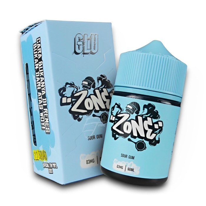 Jual LIQUID 60ML GLU ZONE SOUR GUM 3MG | Shopee Indonesia