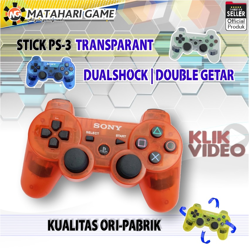 Jual Stik Stick PS3 PlayStation 3 Transparant Merah Wireless | Shopee ...
