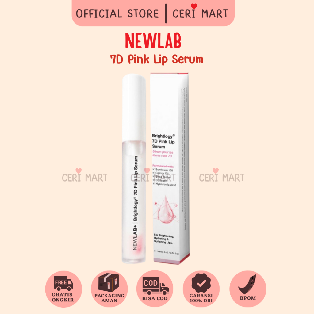 Jual NewLab New Lab Pinkish Lip Serum Lipgloss Bening Lip Balm Serum ...