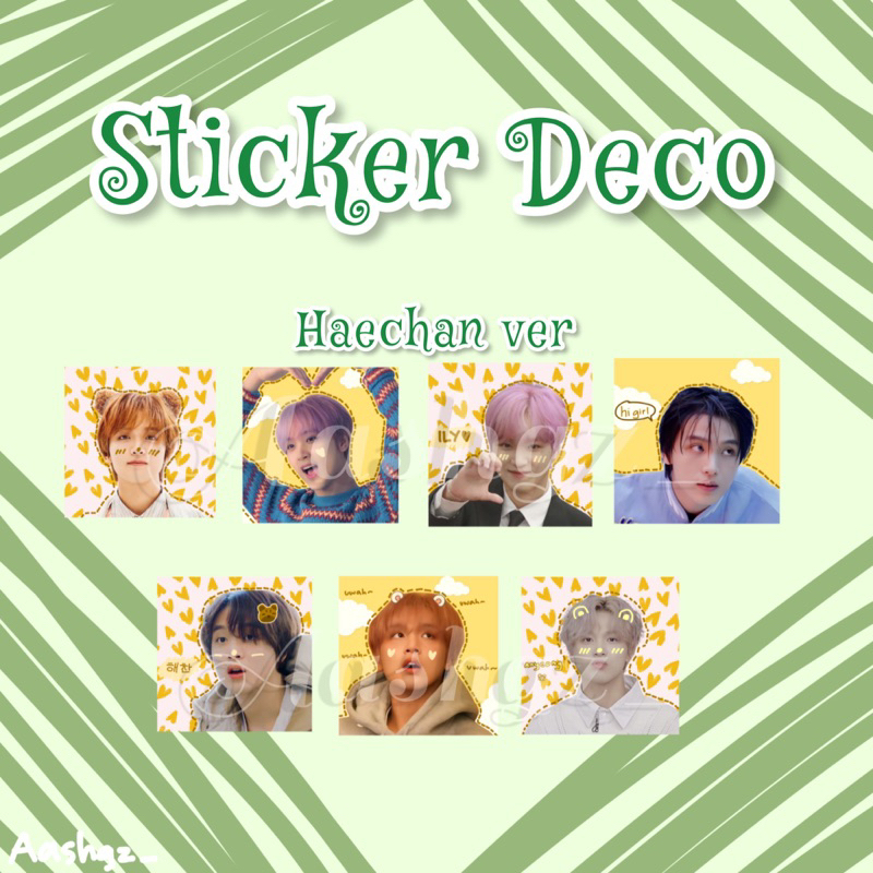 Jual sticker deco ala sellkor Haechan version || sticker lucu cute ...