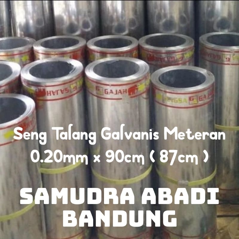 Jual Seng Plat Talang Galvanis 0.20mm 90cm Per Meter Ready Bandung ...