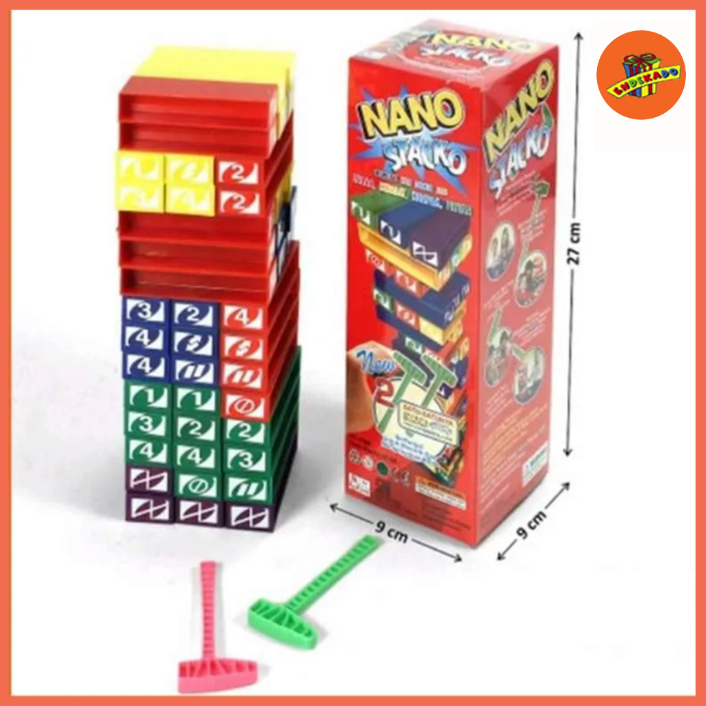 Jual Permainan Keluarga-Balok Susun/Stacko-Mainan Balok Susun | Shopee ...