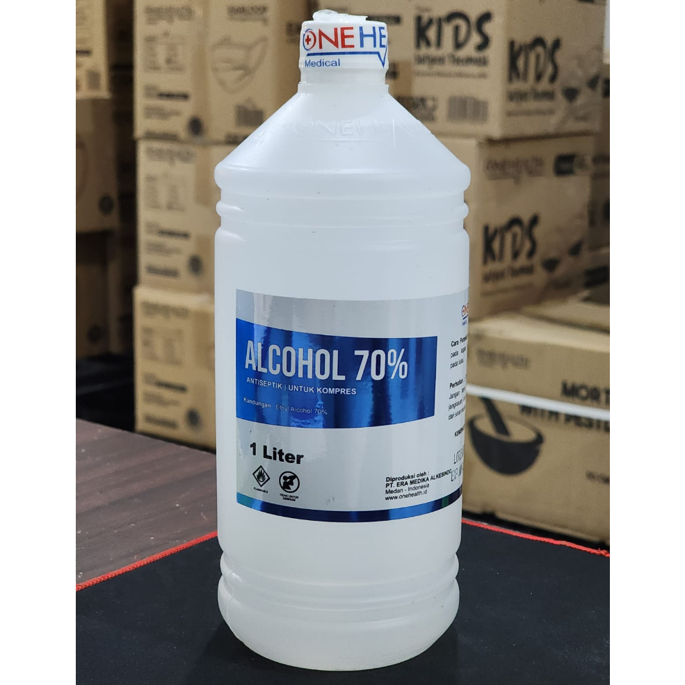 Jual ALKOHOL 70% UKURAN 1 LITER ONEHEALTH | Shopee Indonesia