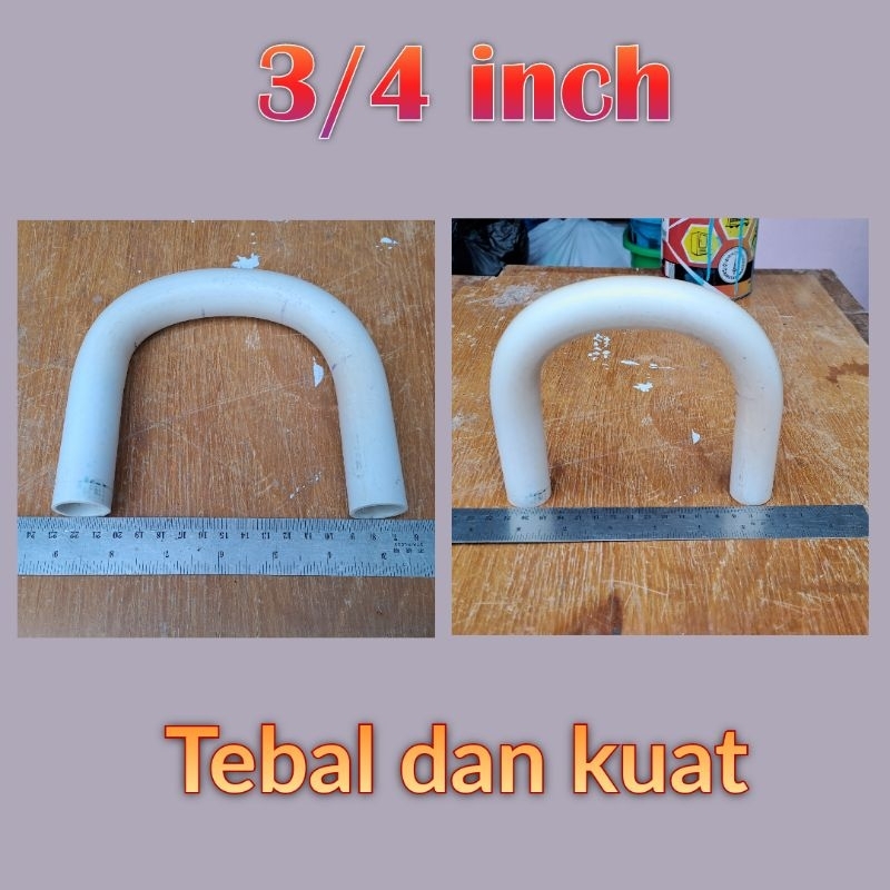 Jual Pipa PVC U ukuran 3/4" inch Tebal dan Kuat | Shopee Indonesia