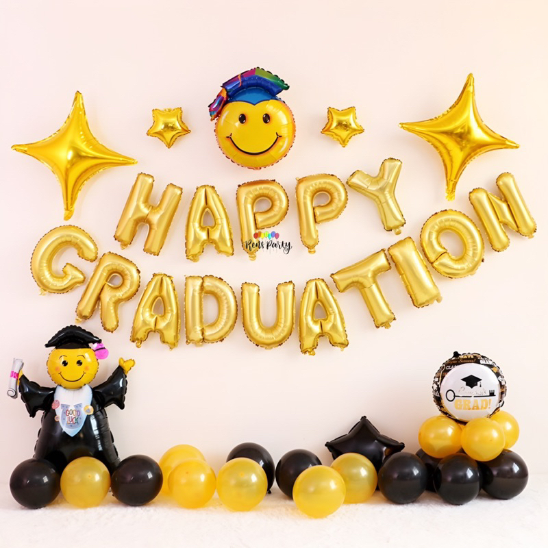 Jual PAKET BALON DEKORASI WISUDA / GRADUATION | Shopee Indonesia