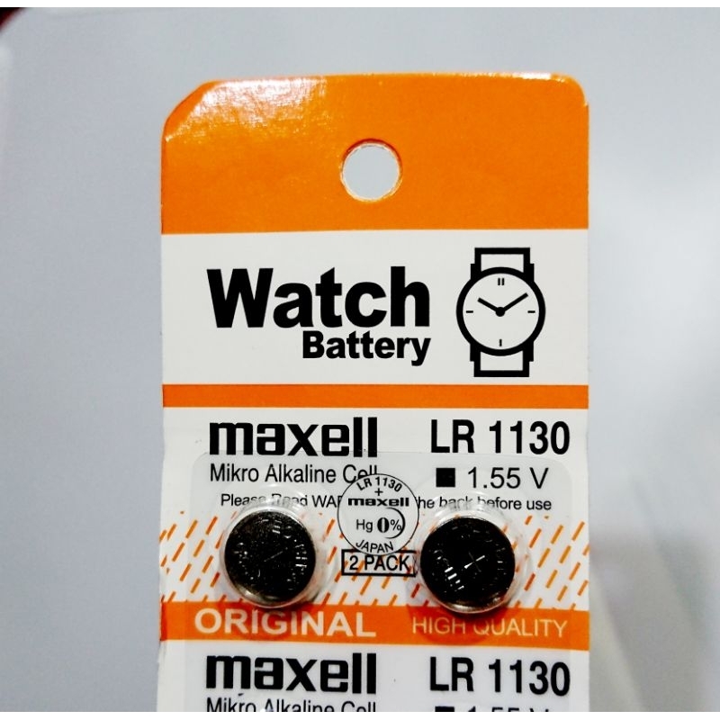 Jual Baterai kancing maxell LR1130 / AG10 / LR 1130(5pcs) | Shopee Indonesia