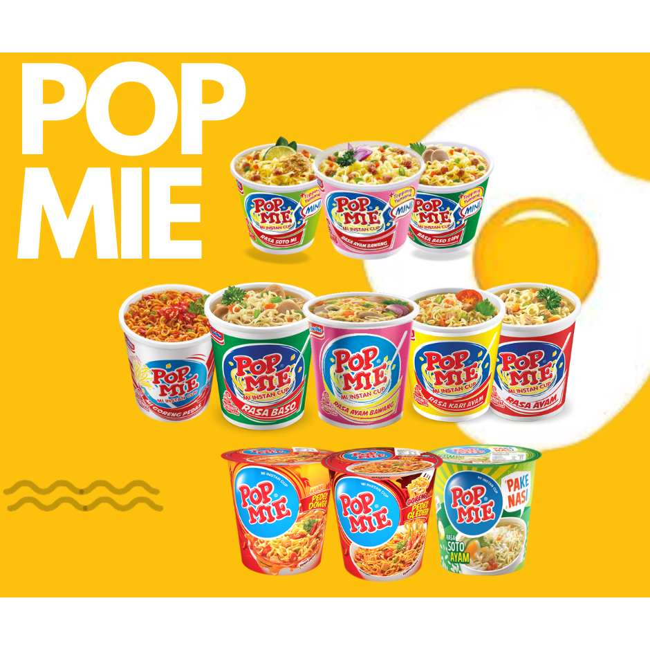 Jual POP MIE ALL VARIANT GORENG KUAH AYAM BAWANG SOTO BASO GORENG PEDAS ...