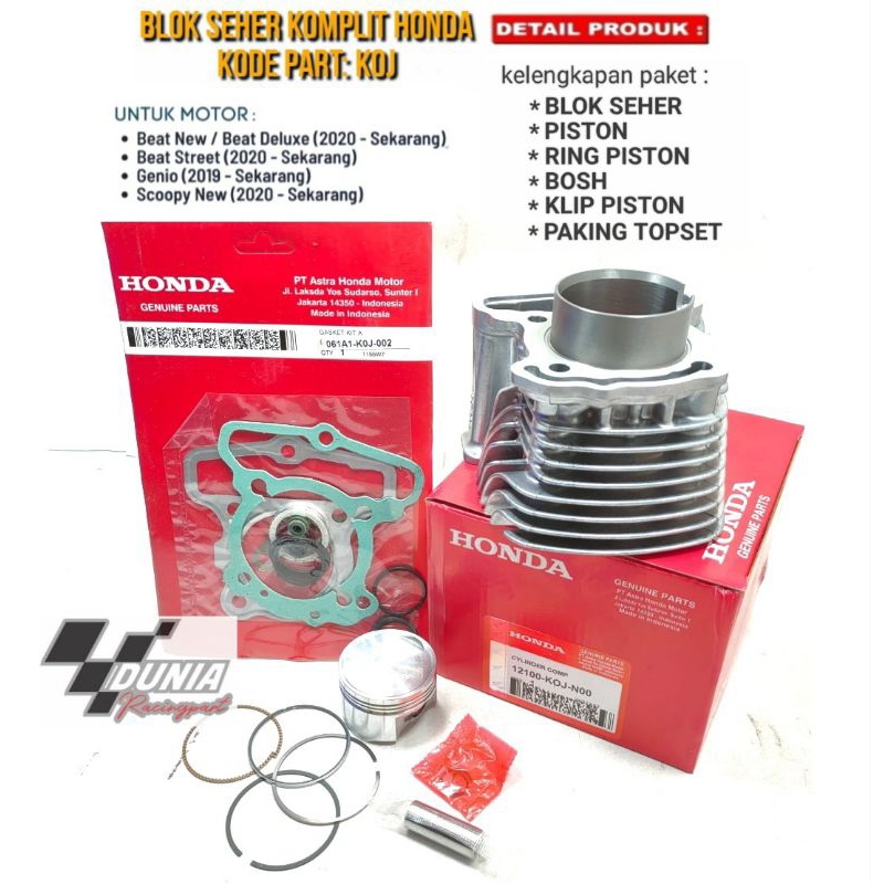 Jual Blok Seher Set Komplit Genio Beat Led 2020 Beat Deluxe Beat Street New Scoopy LED KOJ ...