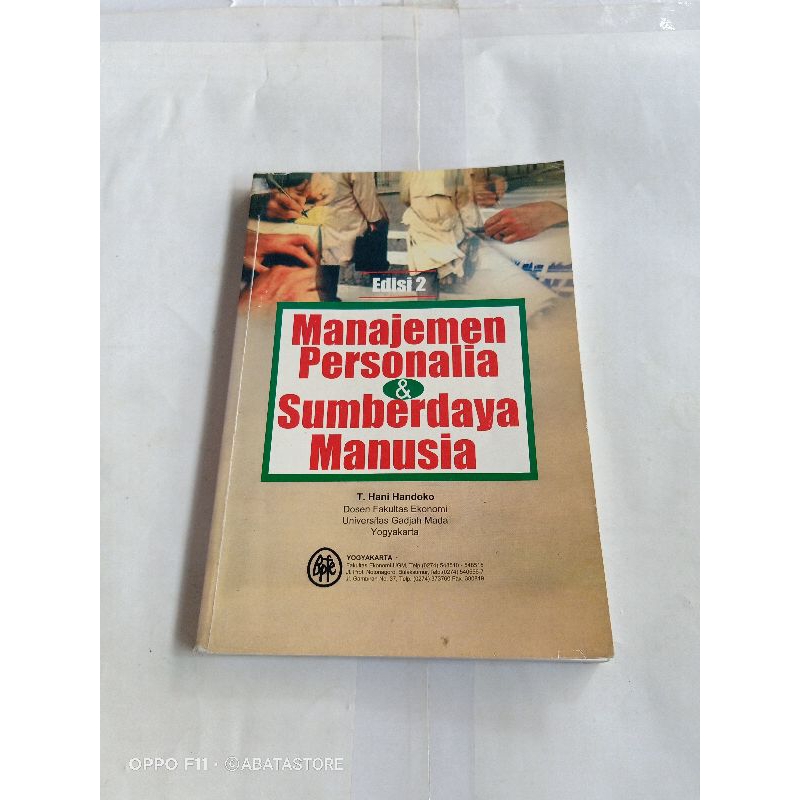 Jual BUKU MANAJEMEN PERSONALIA & SUMBER DAYA MANUSIA EDISI 2 T HANI ...