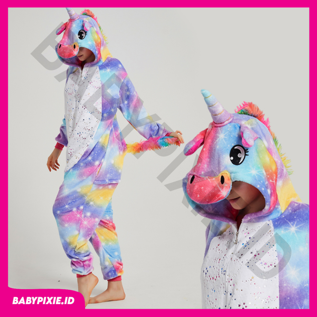 Jual ONESIE Baju Tidur Piyama Piama Anak Anak Kostun Cornetto Lengan ...