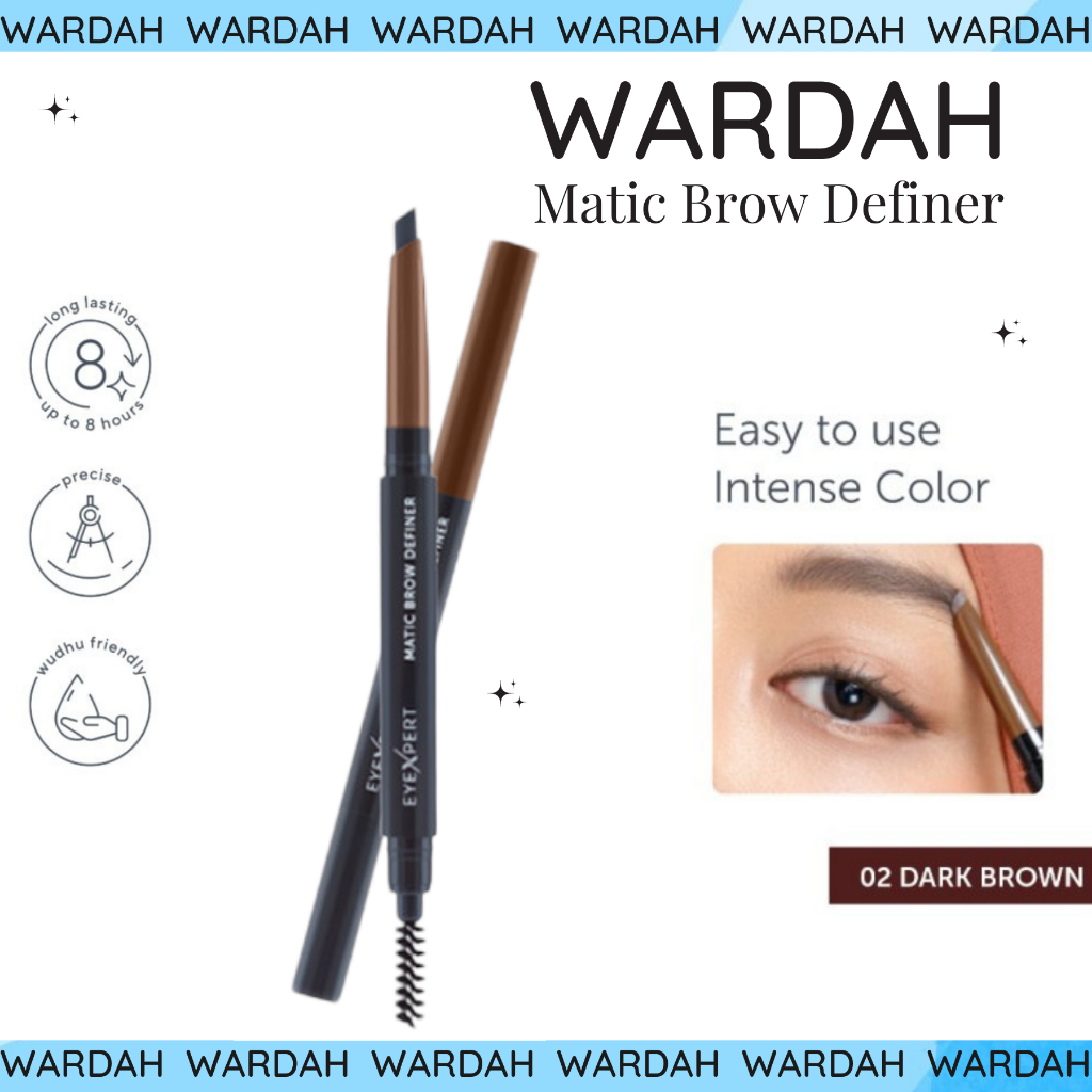 Jual Wardah Eyexpert Matic Brow Definer | Pensil Alis 0.25g | Shopee ...