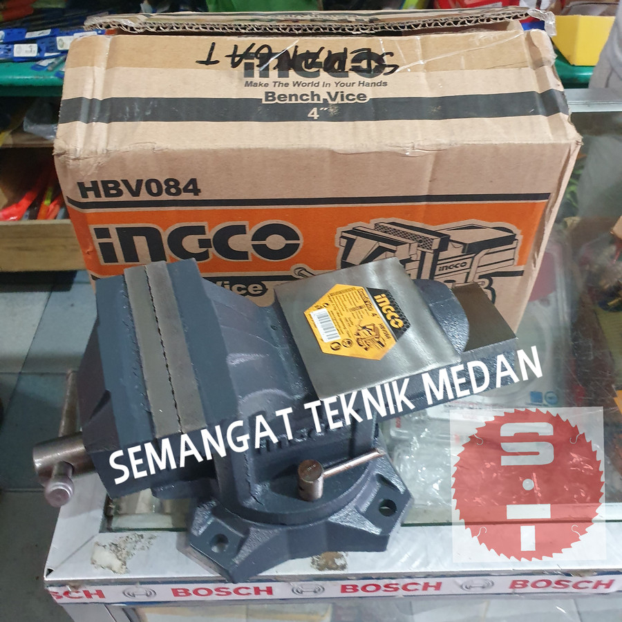 Jual 4" BAIS RAGUM CATOK PARON DUDUK PUTAR BENCH VICE 4 " INCH INGCO ...
