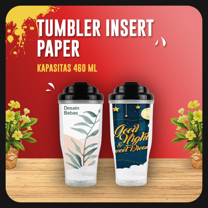 Jual Tumbler insert paper Design Custom BEBAS FREE DESIGN | SOUVENIR ...
